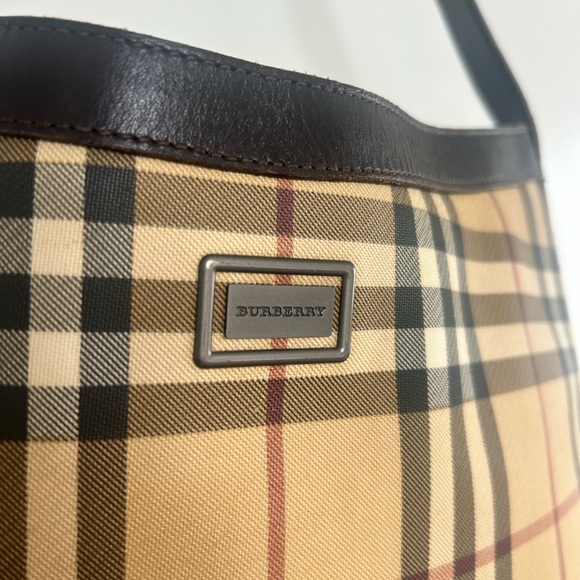 Beis Burberry Work Bag Burberry Nova Check Shoulder Bag Canvas (Beige)